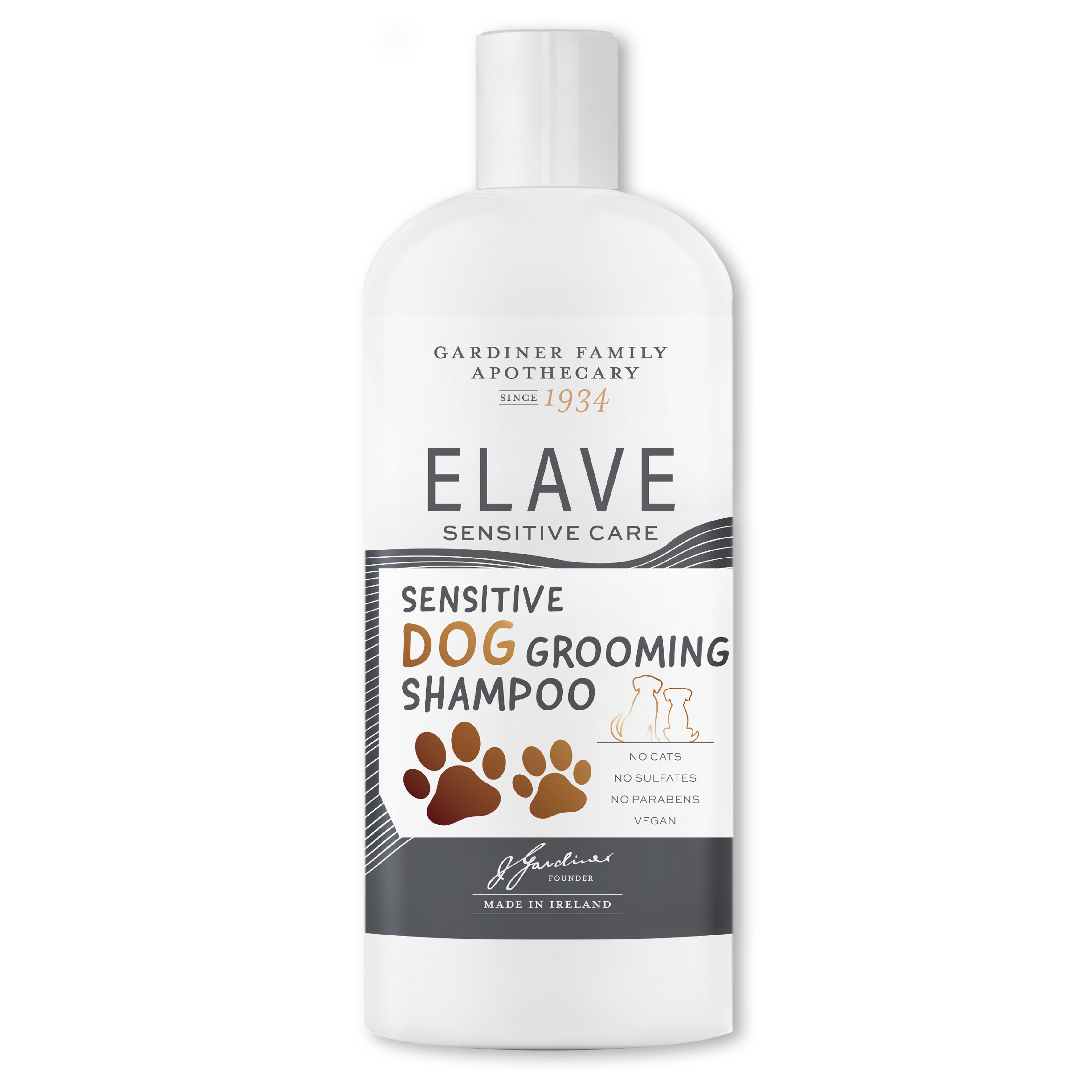 Elave Sensitive Dog Grooming Shampoo 500ml Elave Skincare